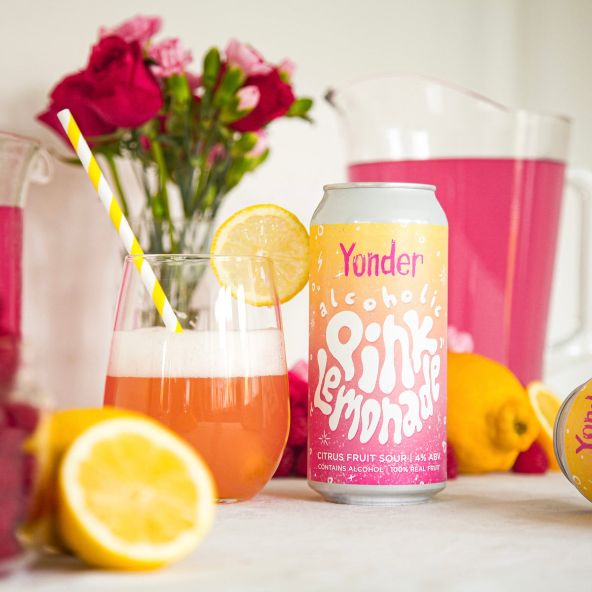 Pink Lemonade - 440ml can – Yonder Brewing & Blending Limited