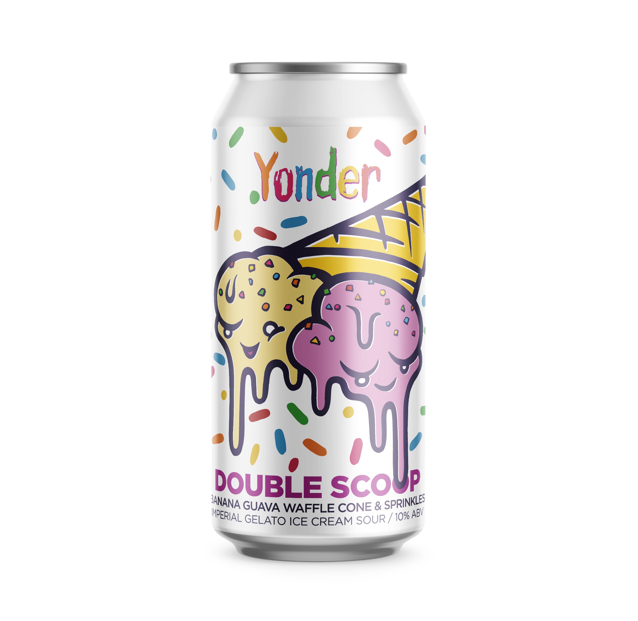 Double Scoop: Banana Guava Waffle Cone & Sprinkles - 440ml can – Yonder Brewing & Blending Limited